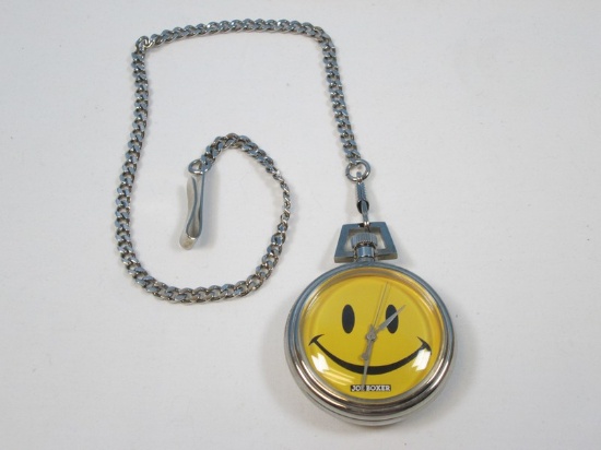 Timex Joe Boxer 1995 Logo Face Pocket Watch AKA "Licky Logo" on Curb ...