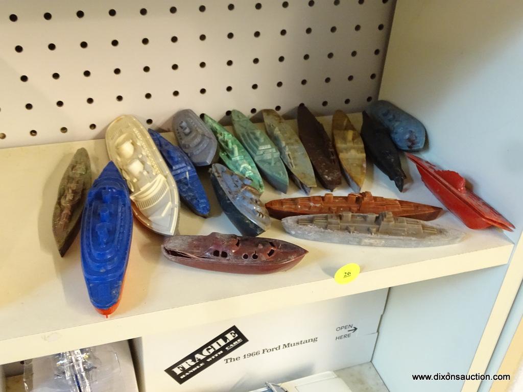 Vintage Plastic Toy Boats