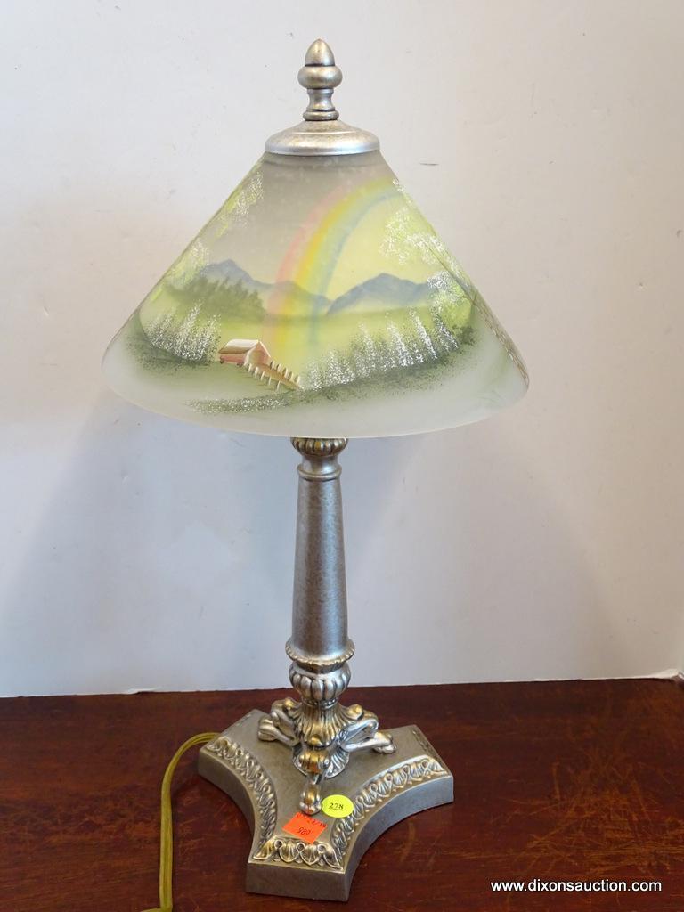 Rare Reverse Painted Lamps