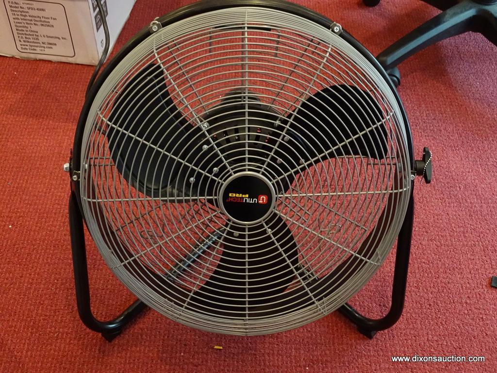 Utilitech Pro 3 Speed Fan Utilitech 24 In 3 Speed Oscillation High