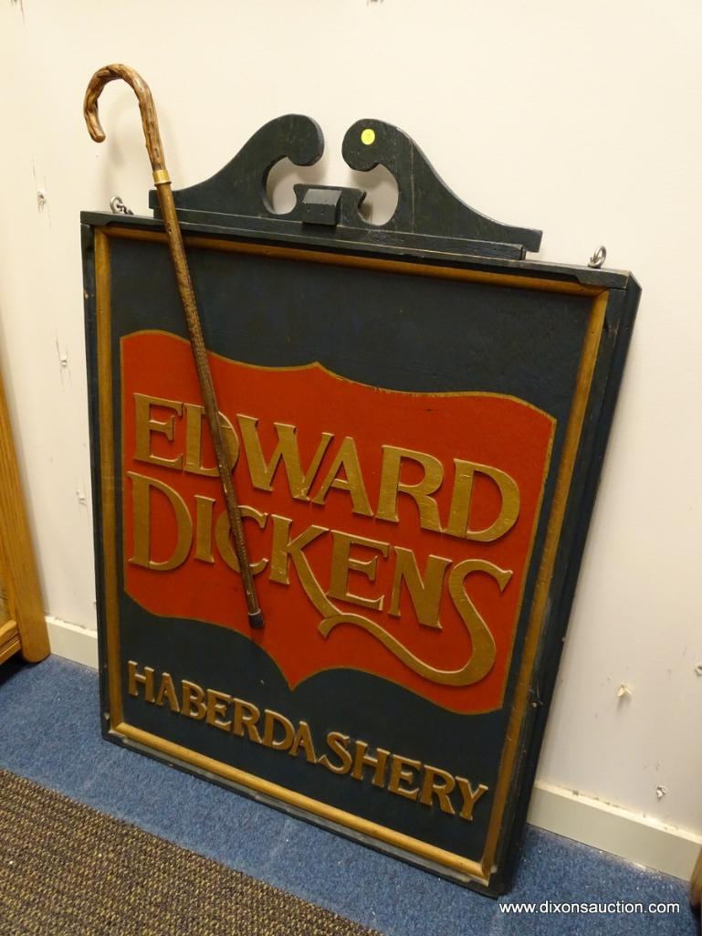 (R1) EDWARD DICKENS HABERDASHERY ADVERTISING SIGN | Proxibid