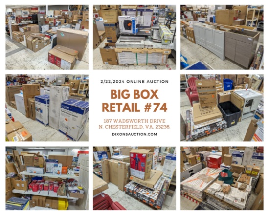 Dixon's Auction Auction Catalog - 2/22/24 Big Box Retail Open Box ...