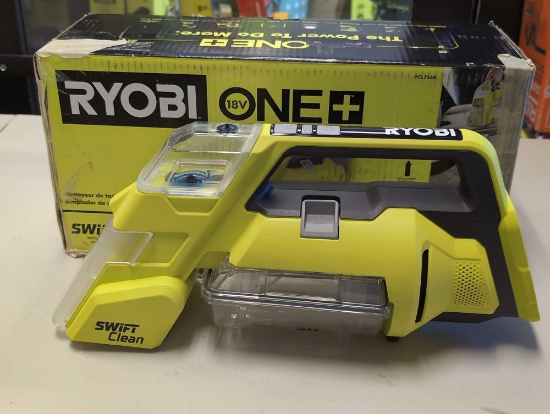 RYOBI ONE+ 18V Cordless SWIFTClean Spot Cleaner (Tool Only, no battery ... RYOBI ONE+ 18V Cordless SWIFTClean Spot Cleaner (Tool Only, no battery ...
