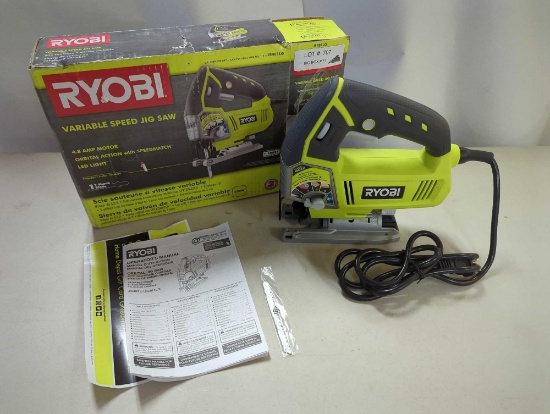 RYOBI 4.8 Amp Corded Variable Speed Orbital Jig Saw. Comes in open box ...