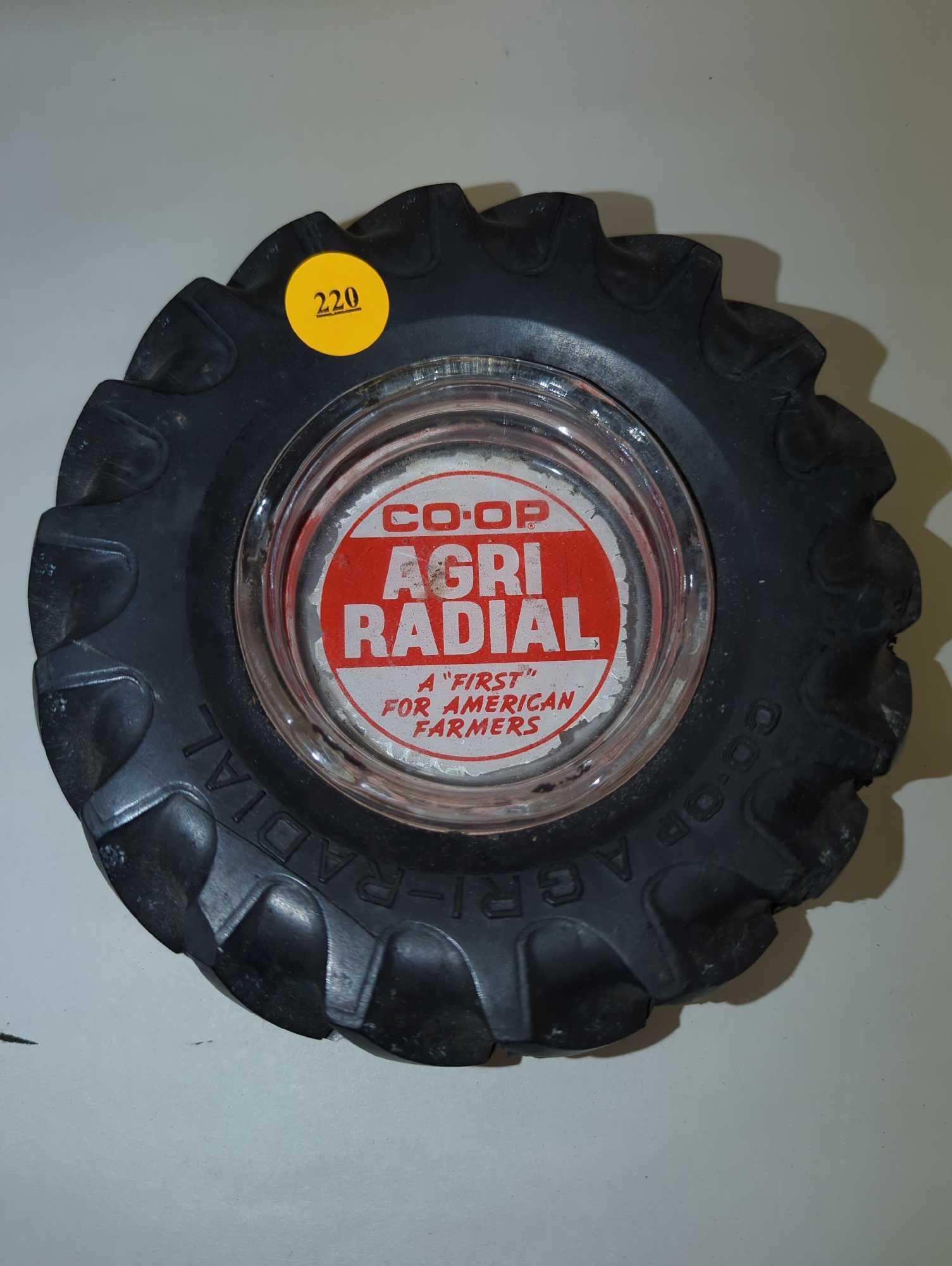 Tire Shaped Ashtray with the Logo CO-OP | Proxibid