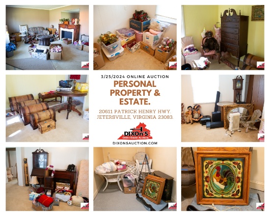 1AuctionmanRVA Auction Catalog - 3/25/2024 Personal Property & Estate ...