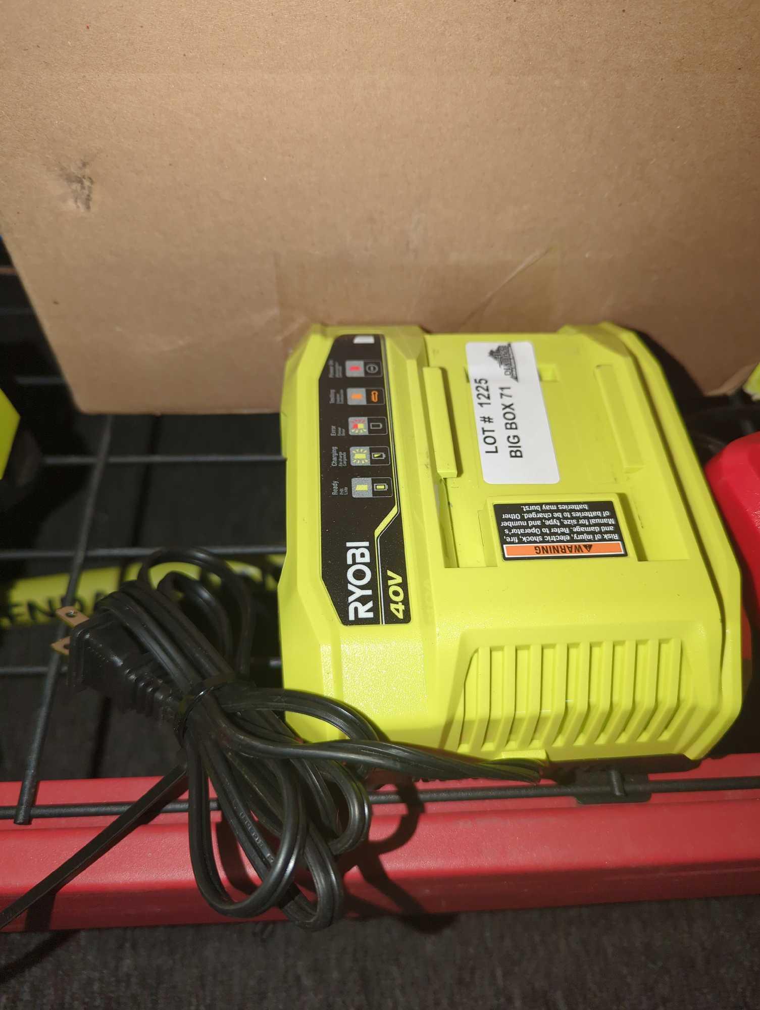 RYOBI 40V Lithium-Ion Rapid Charger, Model | Proxibid