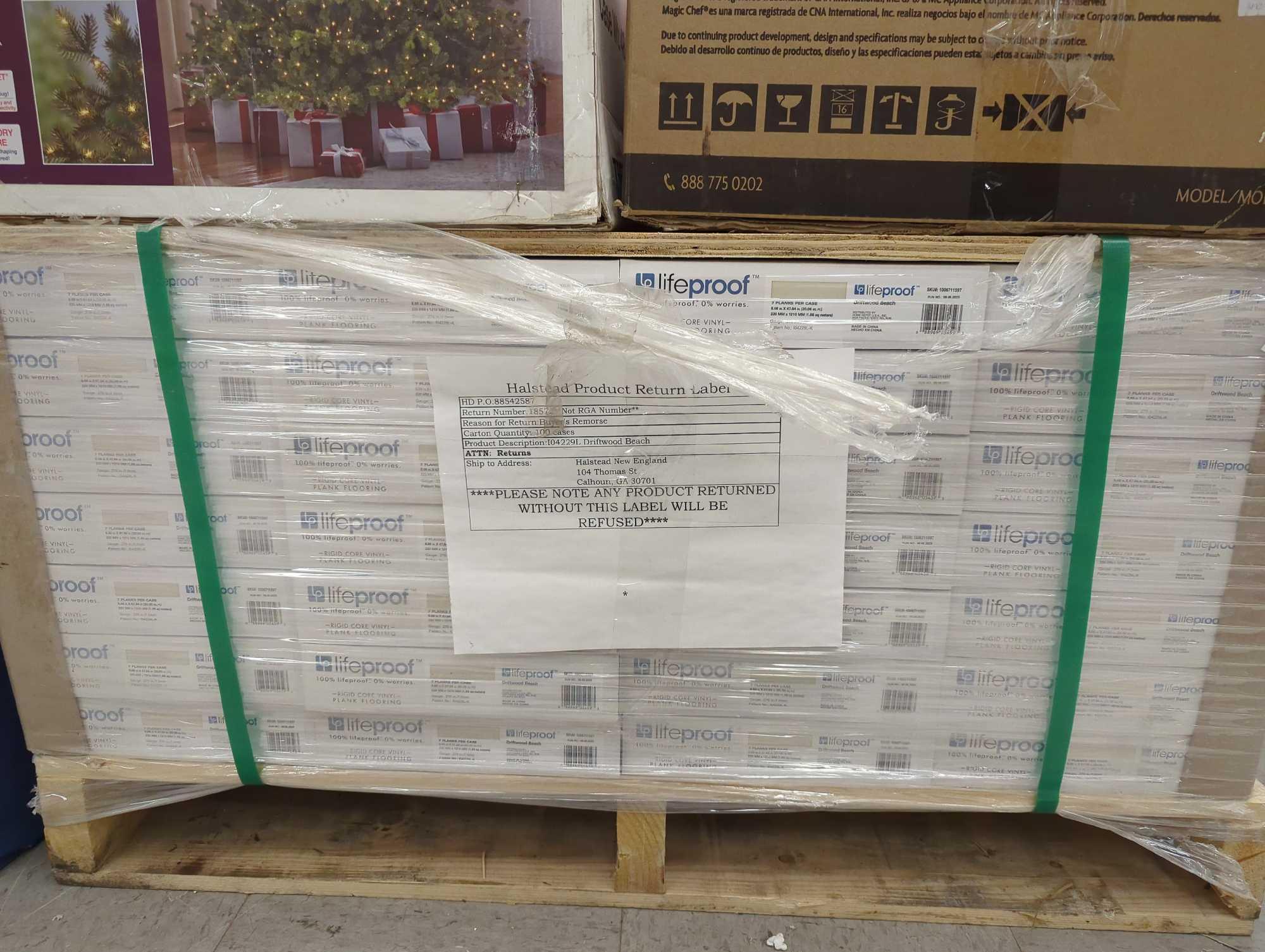 PALLET LOT OF 28 BOXES OF FLOORING, Lifeproof | Proxibid