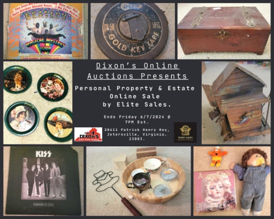 Dixon's Auction Auction Catalog - 6/7/2024 Personal Property & Estate ...