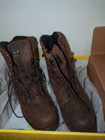 (BR1) CAROLINA WORK BOOTS, MEN'S 10" SIZE 11 WATERPROOF INSULATED 4X4 ...