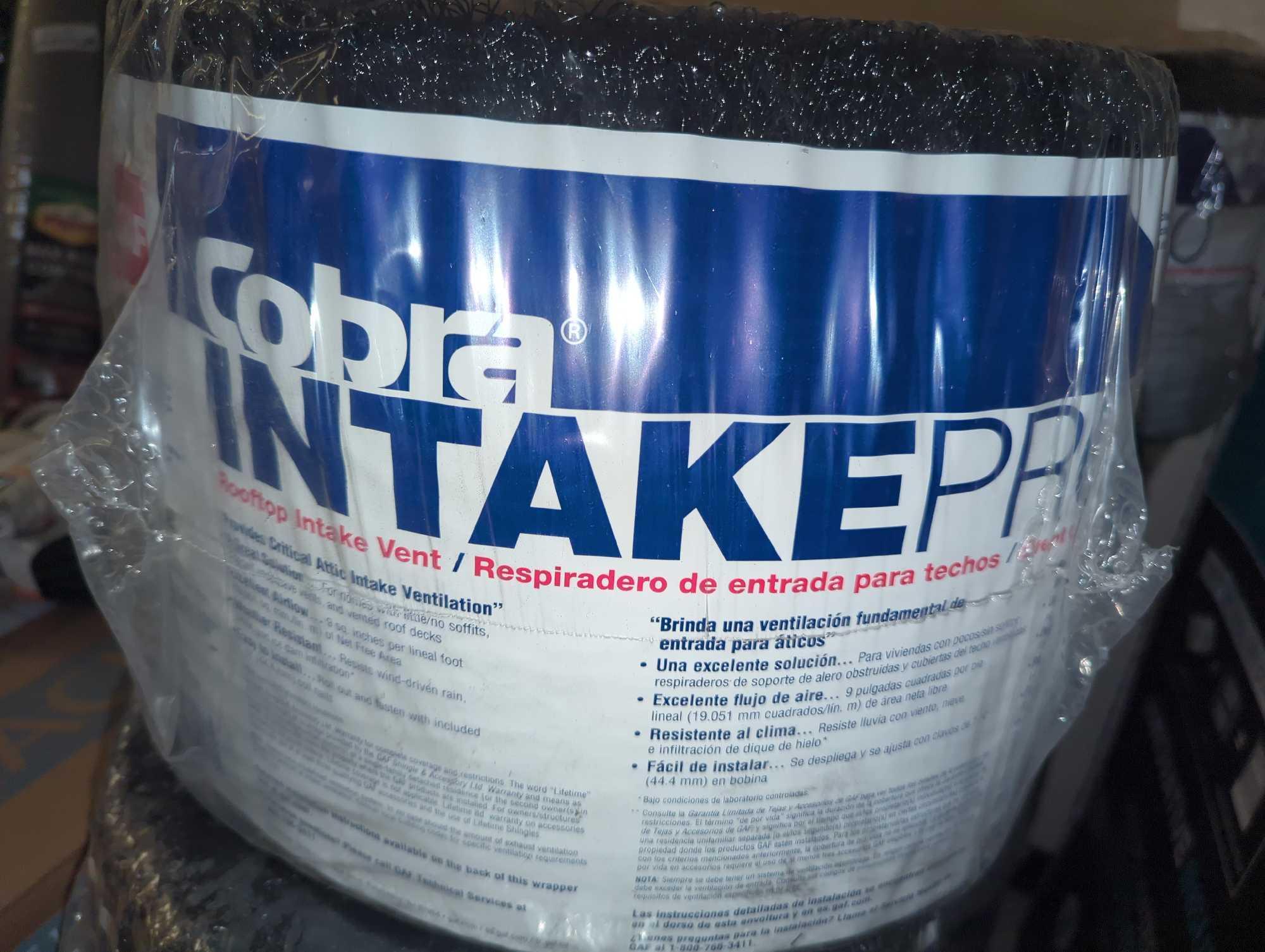 Lot of 4 Rolls of GAF Cobra IntakePro Roof Intake | Proxibid