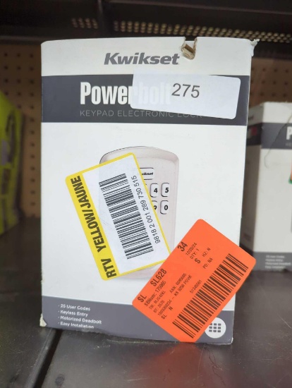 Kwikset Powerbolt 250 Satin Nickel Single Cylinder Smart Lock Deadbolt ...