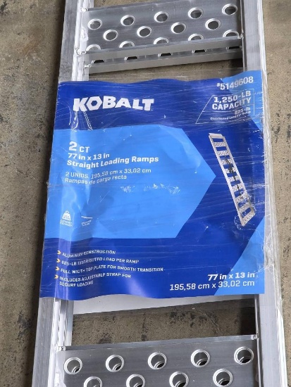 Kobalt 2-Piece Straight Loading Ramps, 77 x 13 Inches | Estate ...