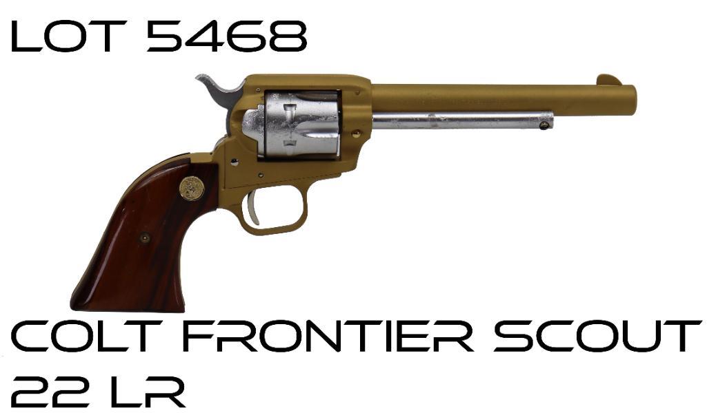 Colt Frontier Scout 22LR Single Action Revolver | Proxibid