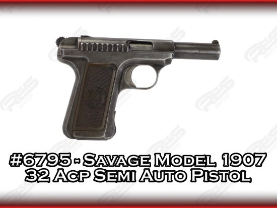 Savage Model 1907 32 Acp Semi Auto Pistol | Online Auctions | Proxibid