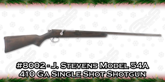 J. Stevens Model 54A 410 Ga Single Shot Shotgun | Guns & Military ...