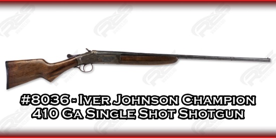 Iver Johnson Champion 410 Ga Single Shot Shotgun | Guns & Military ...