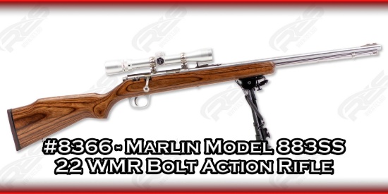 Marlin Model 883SS 22 WMR Bolt Action Rifle | Guns & Military Artifacts ...