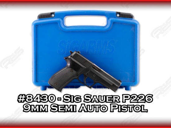 Sig Sauer P226 9mm Semi Auto Pistol | Online Auctions | Proxibid
