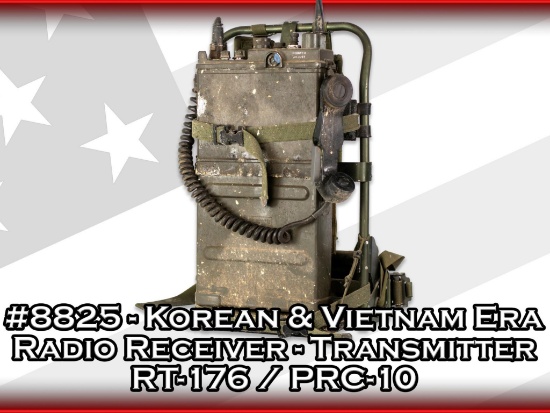 Korean & Vietnam Era Radio Rec-Xmtr RT-176 / PRC-10 | Online Auctions ...
