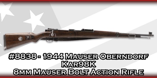 1944 Mauser Oberndorf Kar98K 8mm Mauser Bolt Action Rifle | Online ...