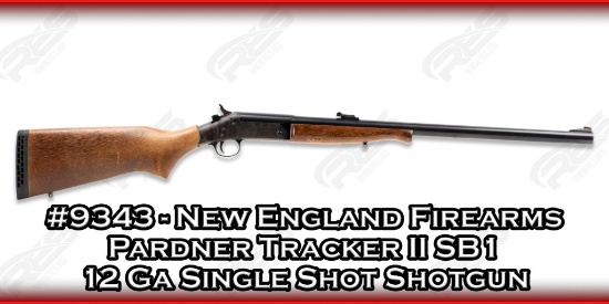 NEF Pardner Tracker II SB1 12 Ga Single Shot Shotgun | Online Auctions ...