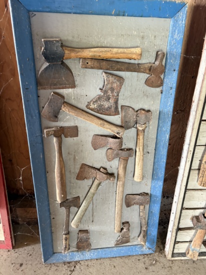 Display of Axes & Forge Tools | Online Auctions | Proxibid