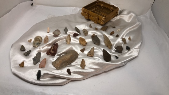 NATIVE AMERICAN ARROWHEADS AND AXE BLADE | Art, Antiques & Collectibles ...