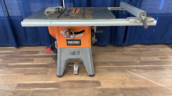 RIDGID 10IN PROFESSIONAL CAST IRON TABLE SAW | Online Auctions | Proxibid