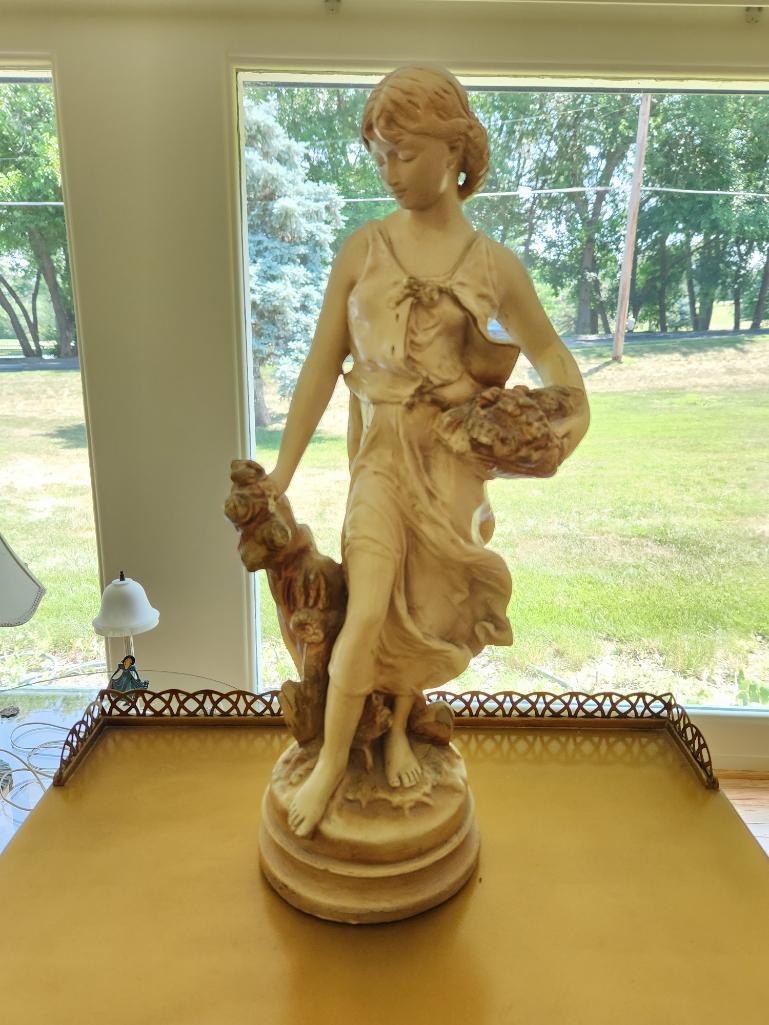 Vintage Chalkware Statues