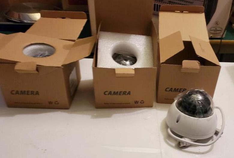 Lot of 3 IP Security Cameras, New in BOX | Proxibid