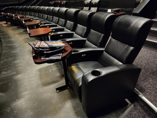 500+ VIP Cinema Seating Theater Chairs, All for One Bid, Ready to Load ...