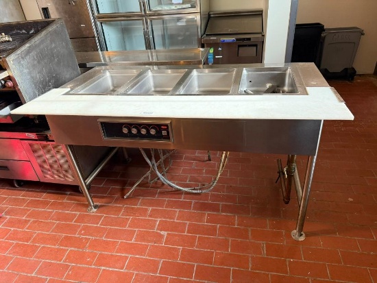 Hatco 4-Pan Electric Headed Steam Table, 4-Burner, Russco Custom ...
