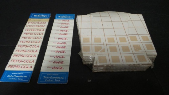 Coca-Cola and Pepsi-Cola Menu Redi Clips and some French fry holders ...