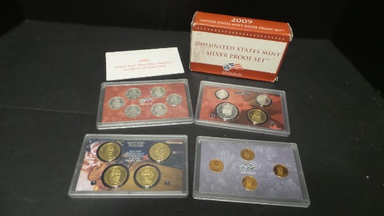 2009- US MINT SILVER - 18 COIN Proof Set | Online Auctions | Proxibid