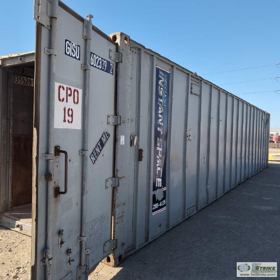SHIPPING CONTAINER, CONEX TYPE, 40 FT, ALUMINUM AND STEEL CONSTRUCTION ...