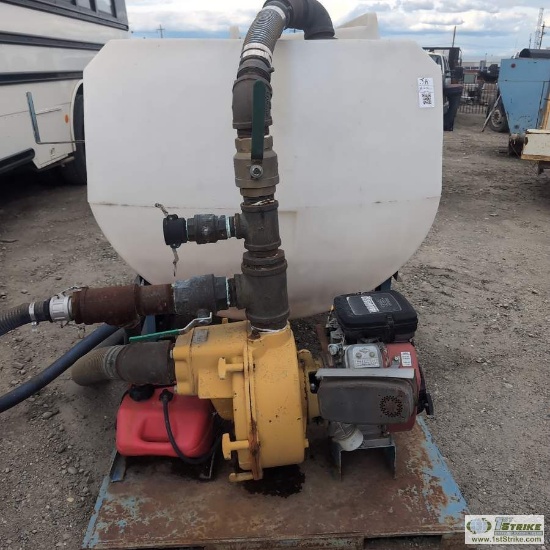 HYDROSEEDER, 18HP VANGUARD GAS ENGINE, MONARCH ISP-4K PUMP, TANK, SKID ...