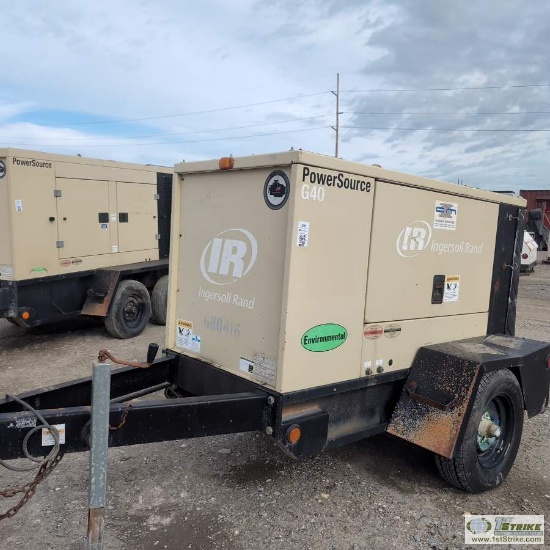 GENERATOR, INGERSOLL RAND G40 | Online Auctions | Proxibid