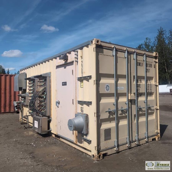 SHIPPING CONTAINER, CONEX TYPE, 20FT, STEEL CONSTRUCTION | Heavy ...