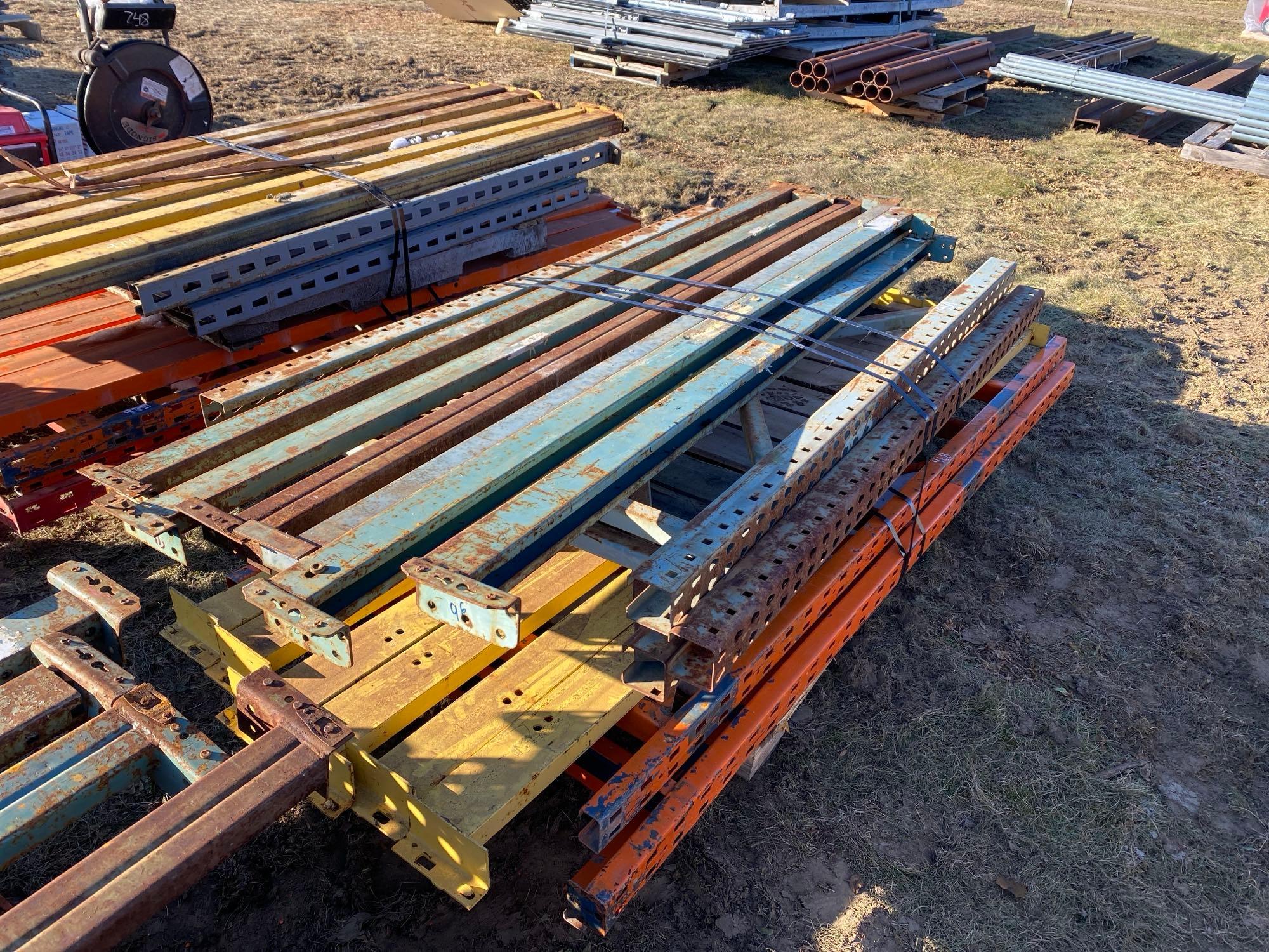 NEW 32FT. LONG, 8FT. TALL SET OF PALLET RACKS, | Proxibid