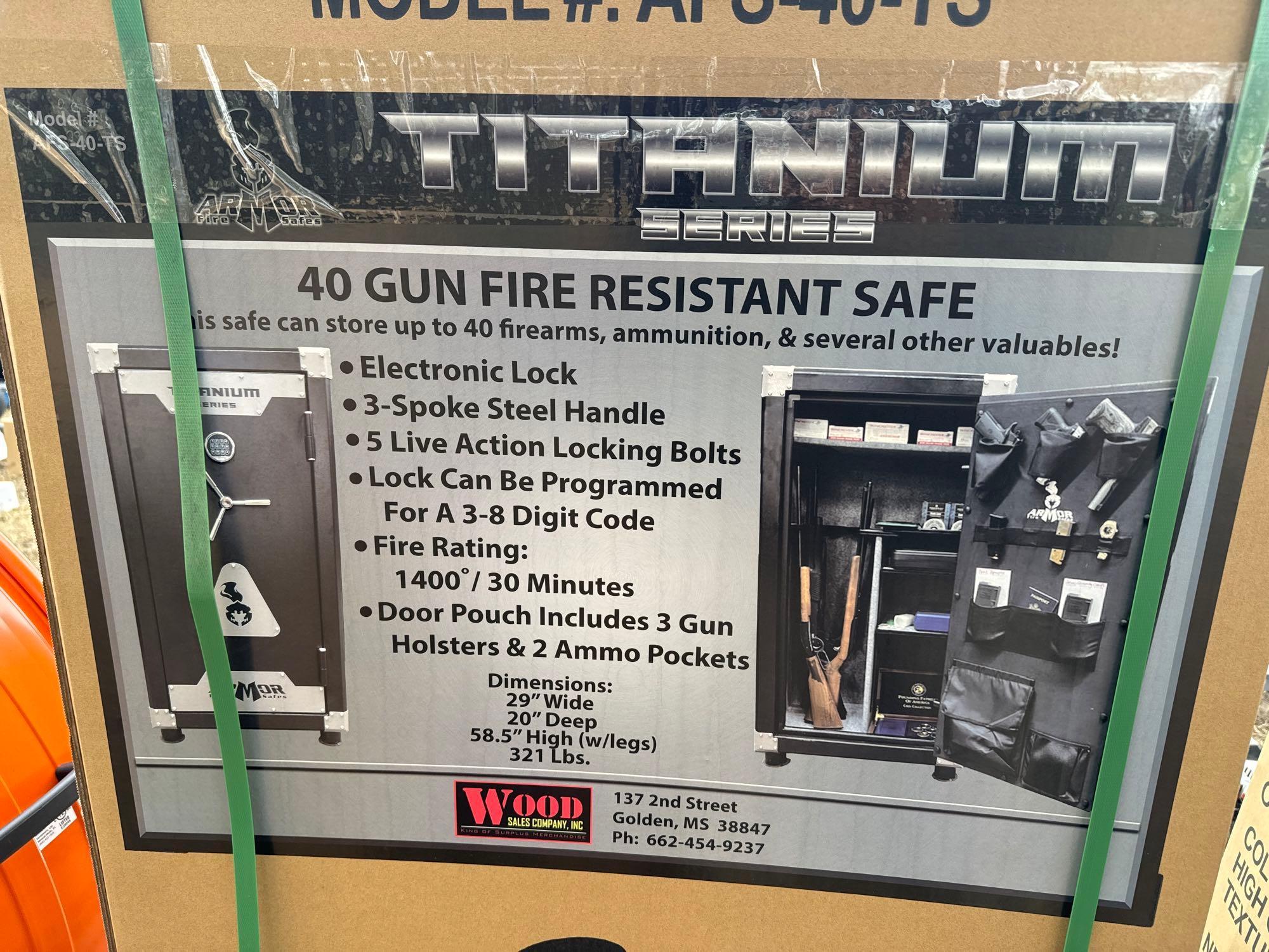 ARMOR TITANIUM SERIES 40 GUN FIRE SAFE, 1400 | Proxibid
