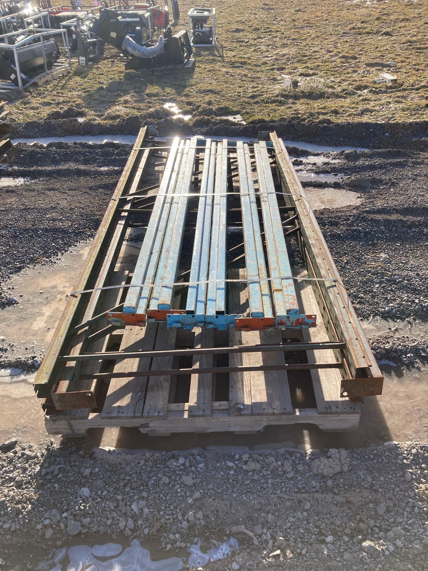 12FT. TALL PALLET RACK, 32FT. LONG, 4-BAYS | Proxibid