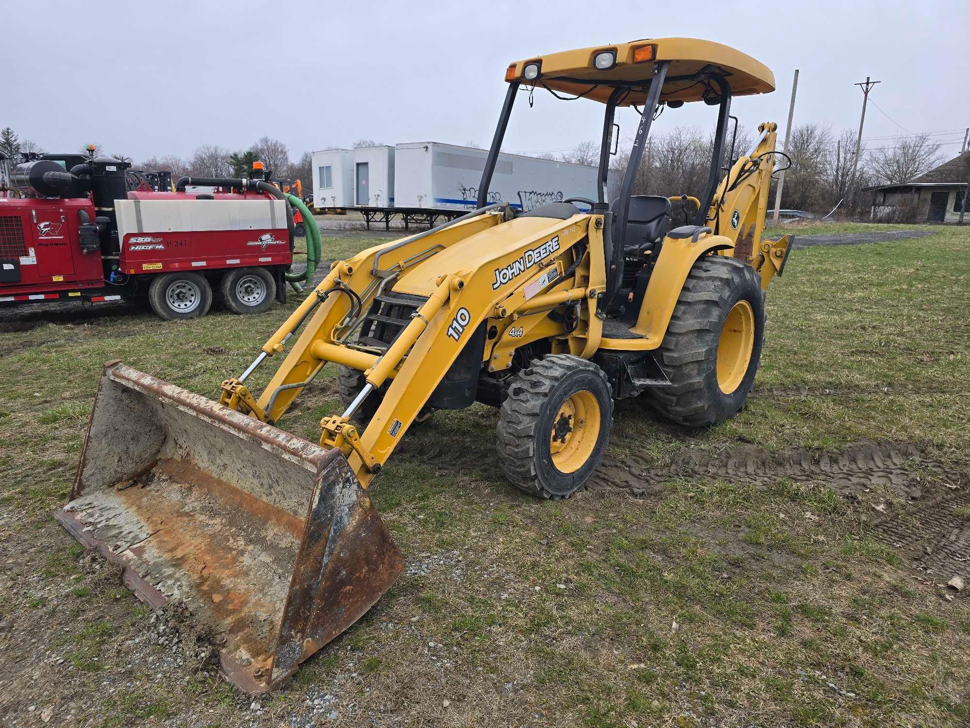 JOHN DEERE 110 TRACTOR LOADER BACKHOE SN:11065 | Proxibid