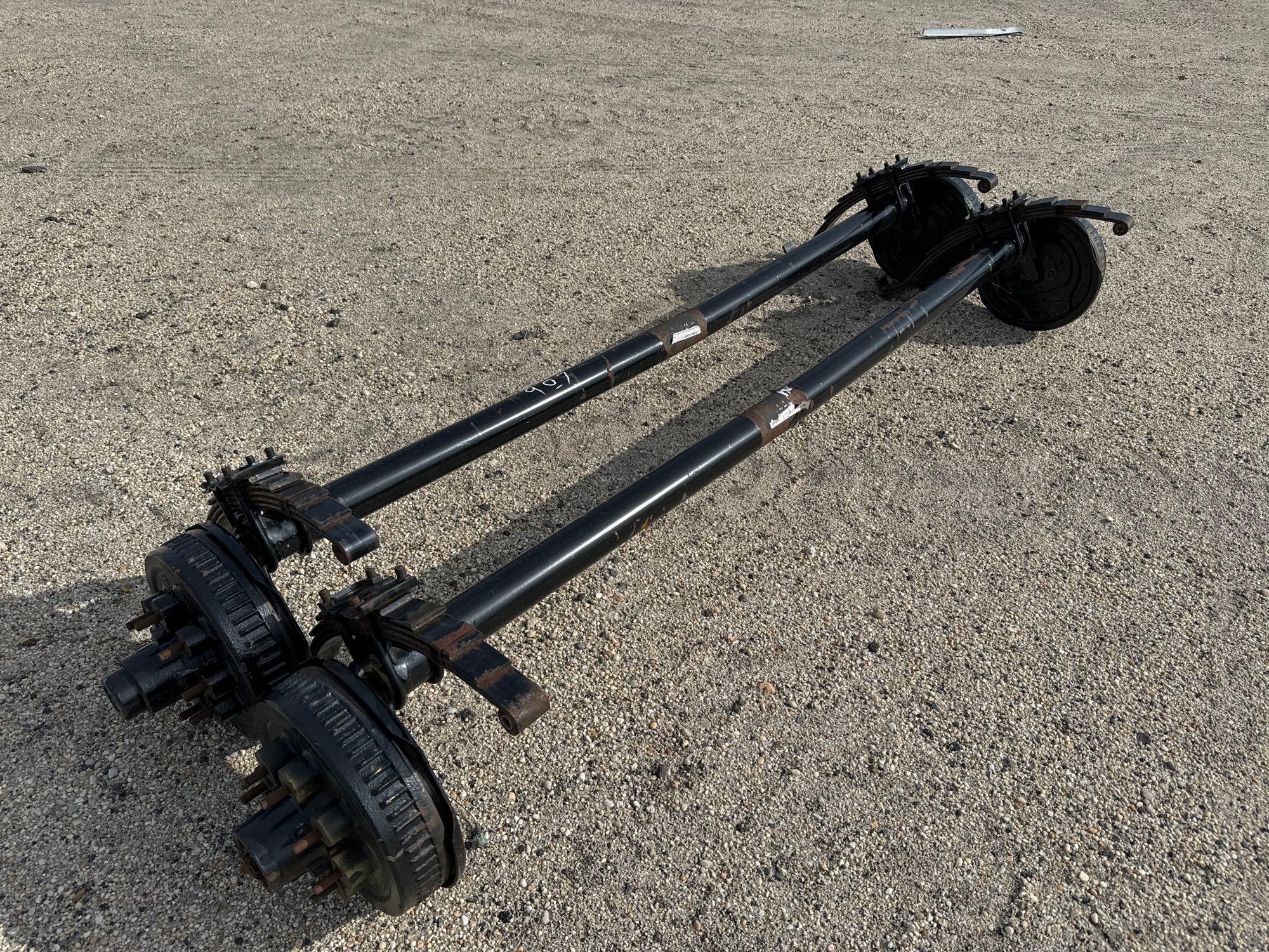 (2) TRAILER AXLES 8 LUG 6000LBS CAPACITY TRAILER | Proxibid