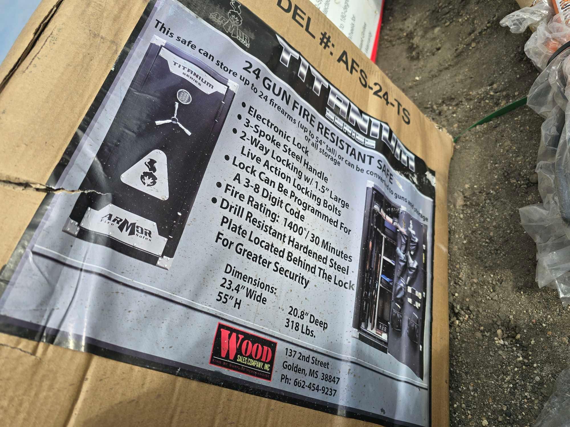 NEW ARMOR TITANIUM SERIES 24 GUN FIRE SAFE, 1400 | Proxibid