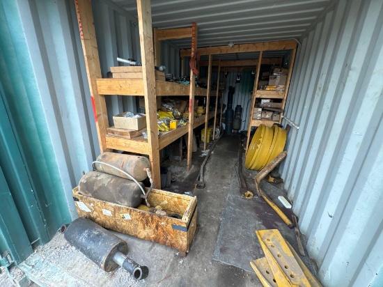 20FT. CONEX BOX FULL OF NEW & USED CAT PARTS FOR 631D/637D EQUIPMENT ...