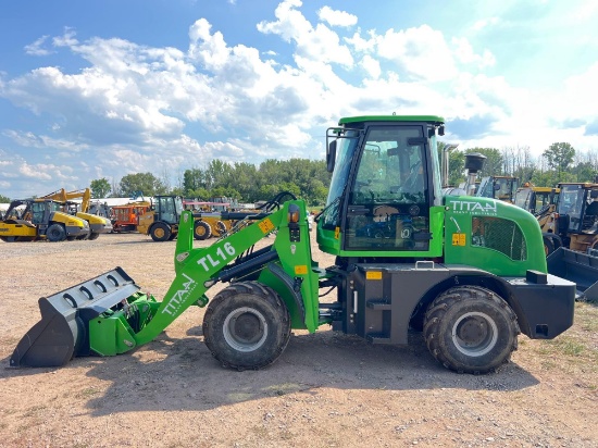 UNUSED TITAN TL16 RUBBER TIRED LOADER powered by Cummins diesel engine ...