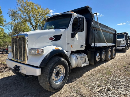 2018 PETERBILT 567 DUMP TRUCK VN:1NPCLPEX0JD469322 powered by Paccar MX ...