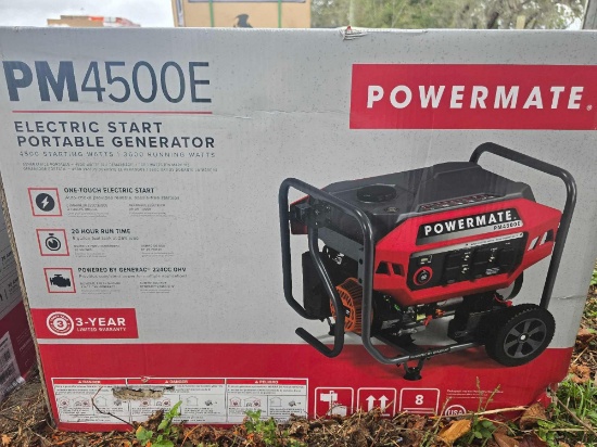 NEW POWERMATE 4500 WATT GENERATOR NEW SUPPORT EQUIPMENT. | Industrial Machinery & Equipment ...