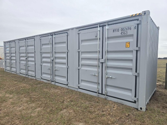 NEW 40FT. HIGH CUBE CONTAINER MULTI-USE CONTAINER Details: Four Side ...